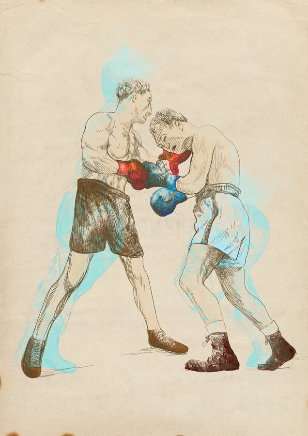 Boxing match stock vector. Illustration of fight, heartless - 25424767
