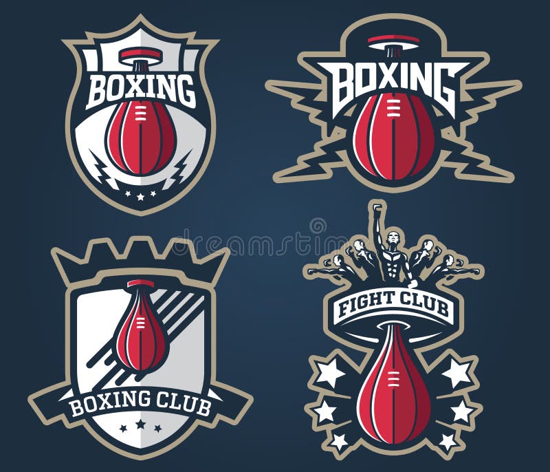 Boxing Badges Logos and Labels for Any Use Stock Vector - Illustration ...