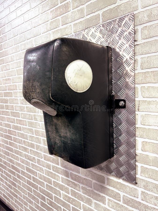 Boxing Bag on a Brick Wall in the Gym Stock Image - Image of match ...