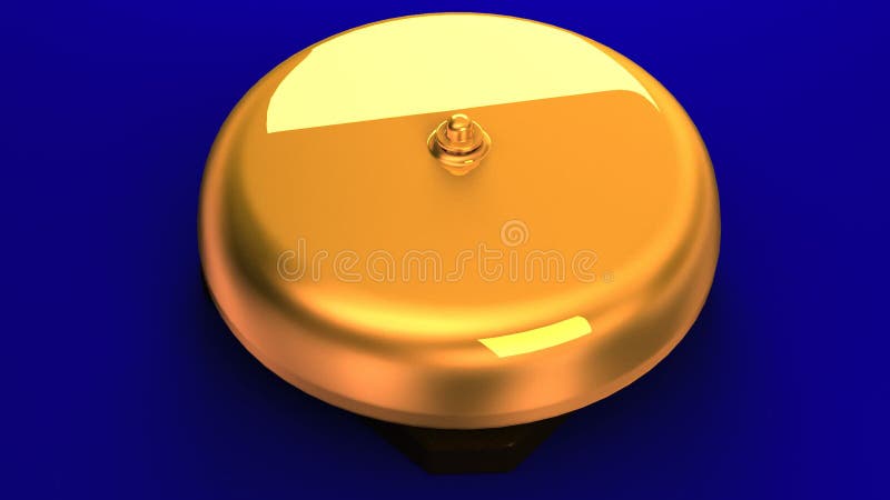 Boxing Bell on Blue Background Stock Footage - Video of start, blue ...