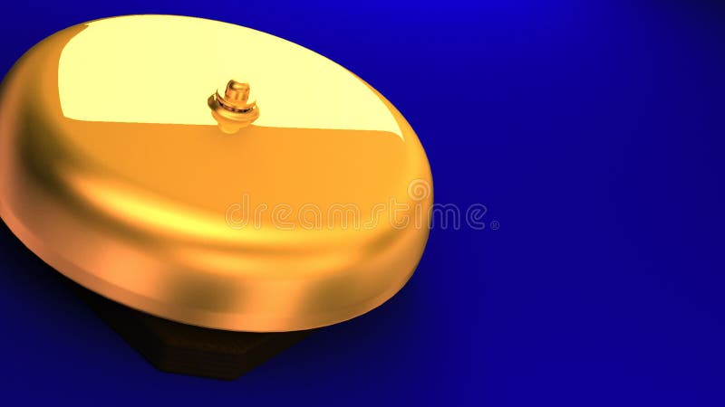 Boxing Bell on Blue Text Space Stock Footage - Video of background ...