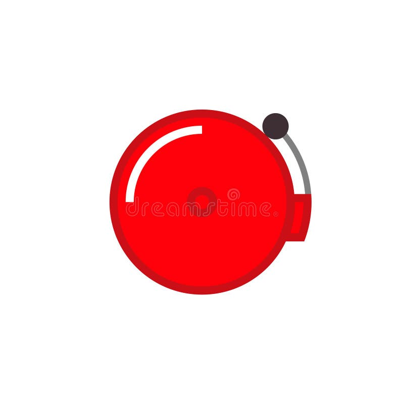 Boxing bell icon. stock vector. Illustration of caution - 162056741