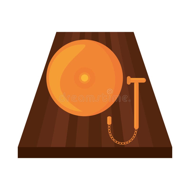 Boxing bell icon stock vector. Illustration of symbol - 80857159