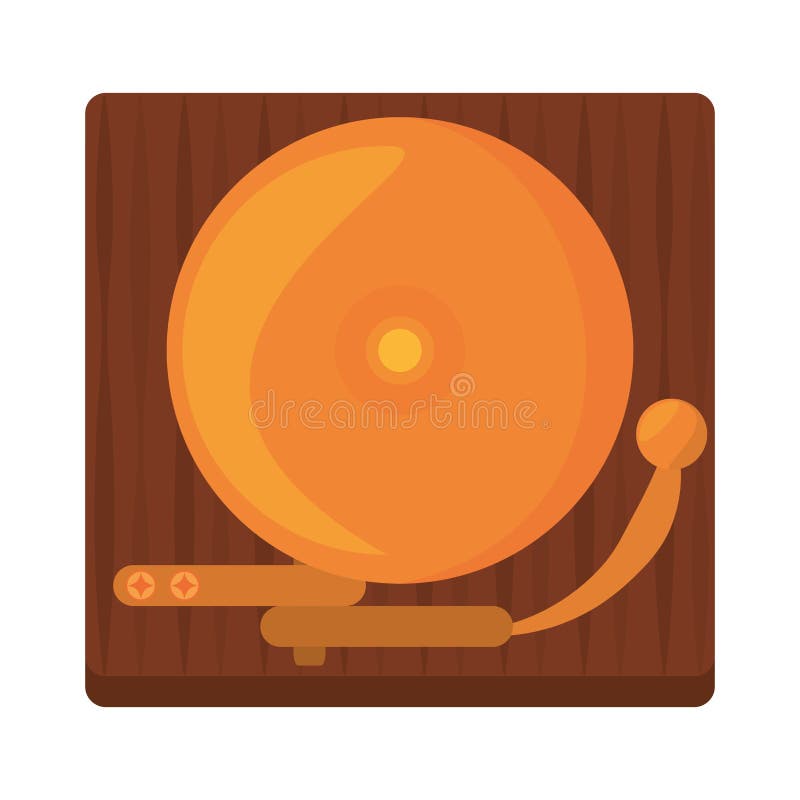 Boxing Bell Isolated Icon Isolated Icon Stock Vector - Illustration of ...