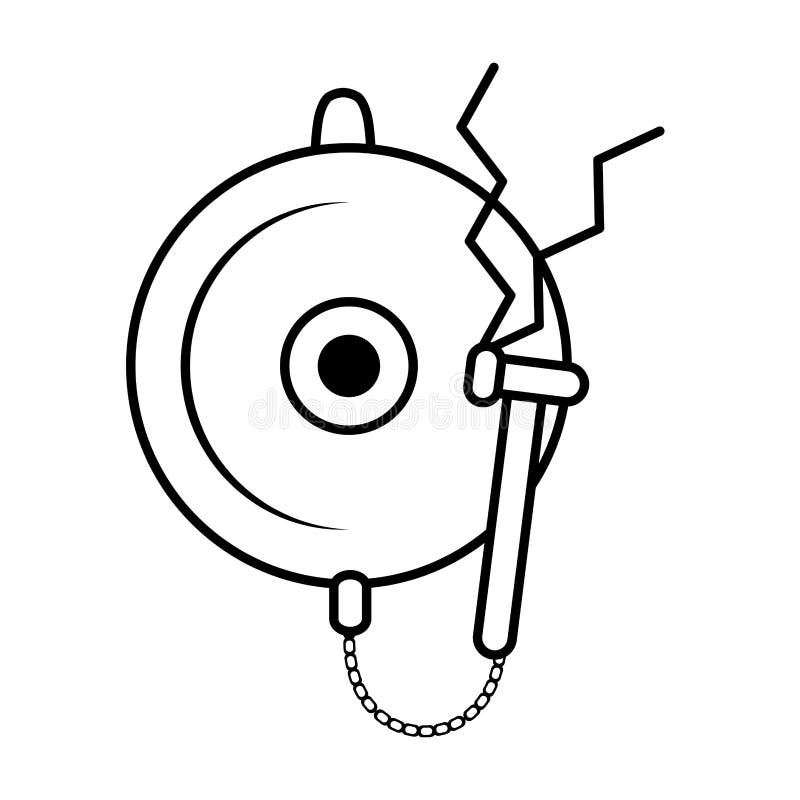 Boxing bell isolated icon stock vector. Illustration of boxing - 81065736