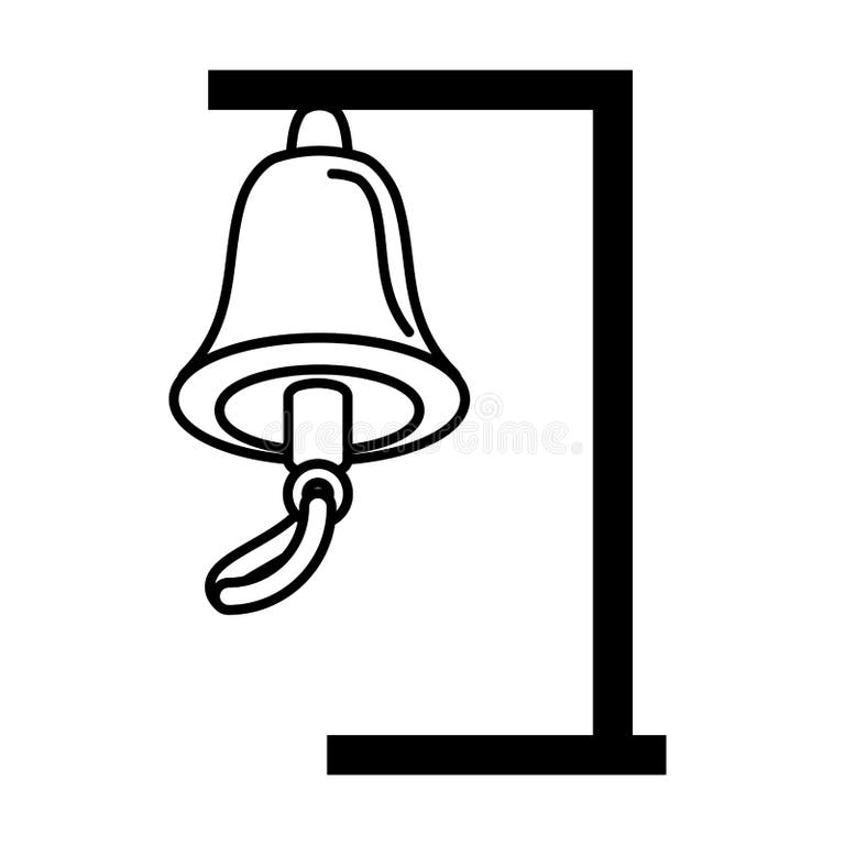 Boxing bell isolated icon stock vector. Illustration of concept - 81066603