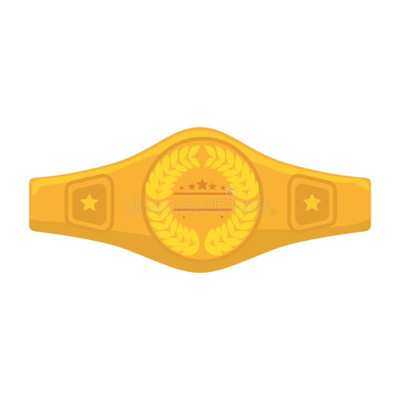 Boxing Championship Belt Isolated Icon Stock Vector - Illustration of ...