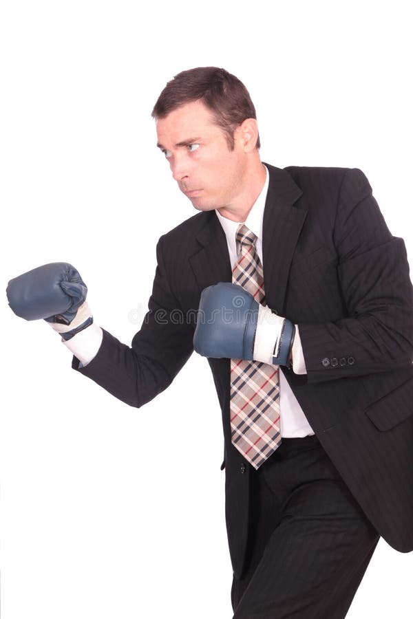 Boxing business man stock image. Image of dork, attractive - 18414719
