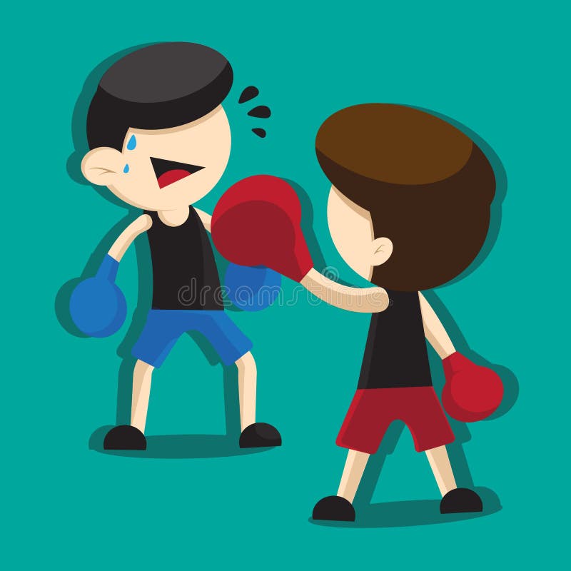 BOXING CARTOON stock vector. Illustration of boxer, male - 49266959