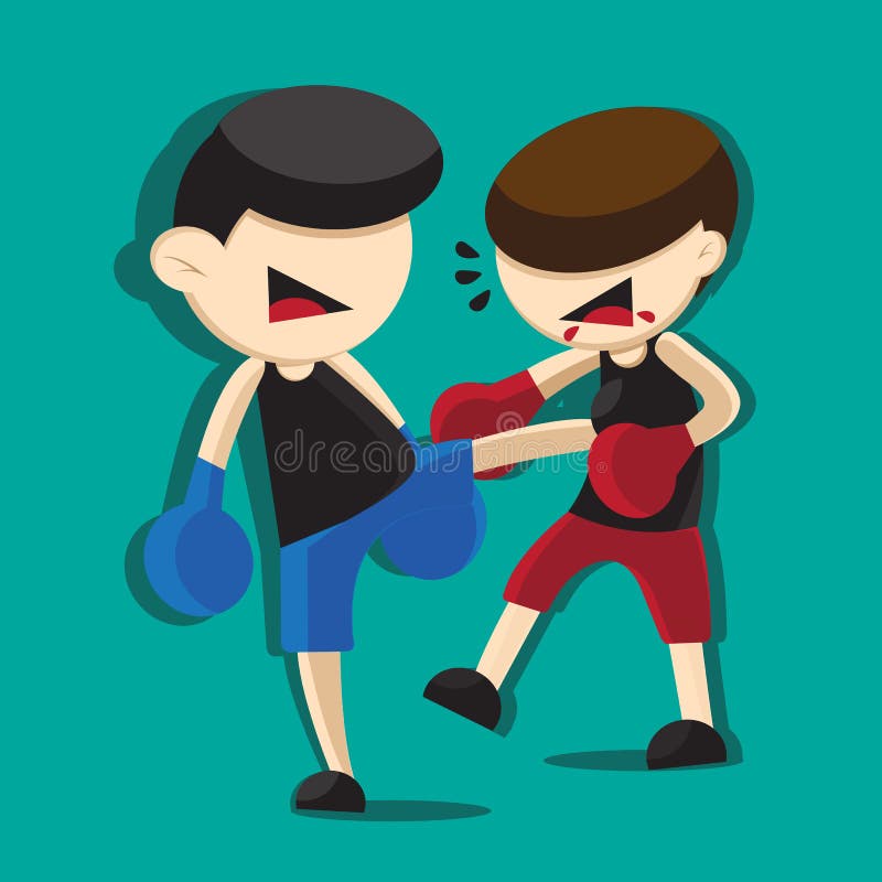 Boxing cartoon stock vector. Illustration of character - 49299150