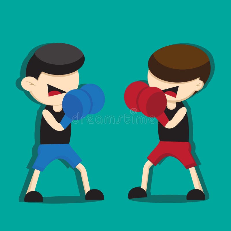 Boxing cartoon stock vector. Illustration of character - 49299150