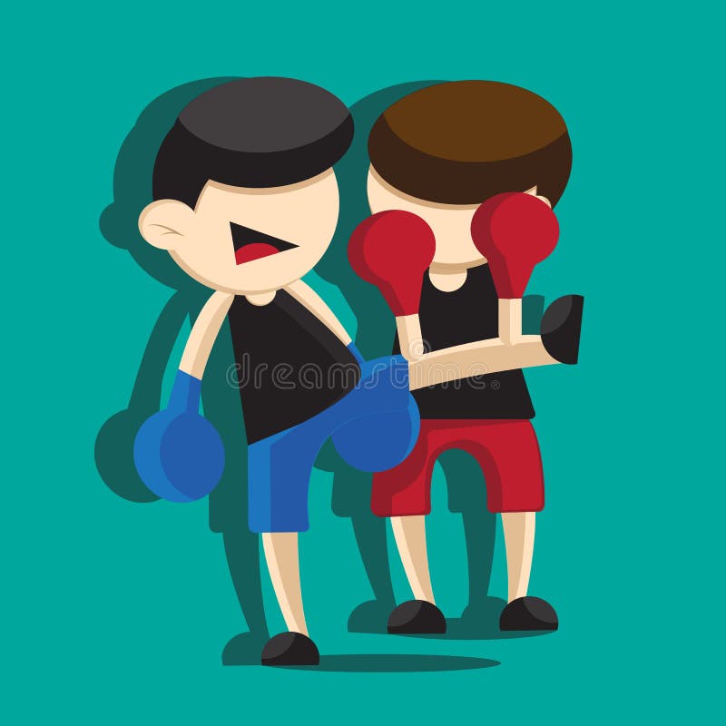 BOXING CARTOON stock vector. Illustration of cartoon - 51853076