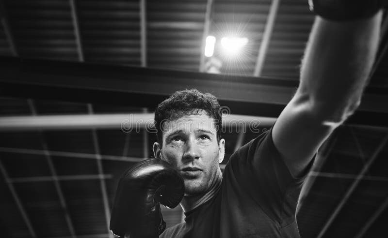 Boxing Challenge Exercise Sport Workout Pratice Concept Stock Image ...