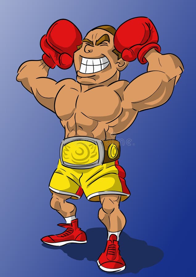 Boxing Champion stock vector. Illustration of vector - 50544352