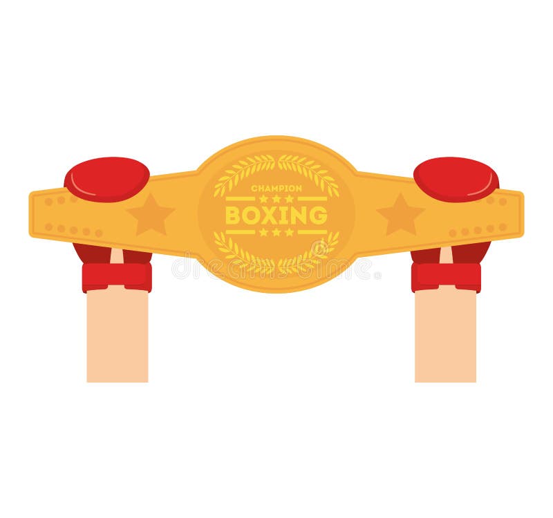 Boxing Championship Belt Isolated Icon Stock Vector - Illustration of ...