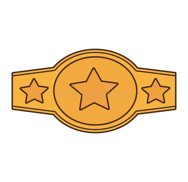 Boxing Championship Belt Isolated Icon Stock Vector - Illustration of ...