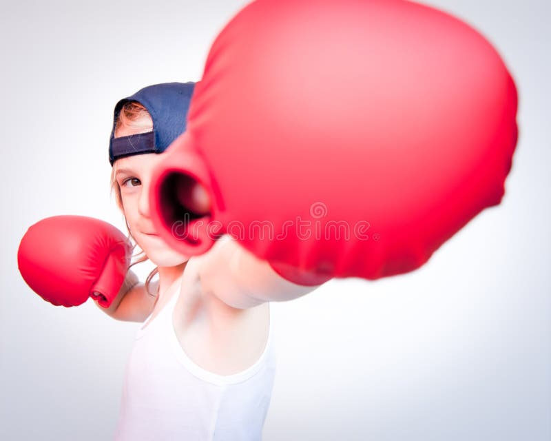 Boxing child stock photo. Image of blond, athlete, generation - 22460298