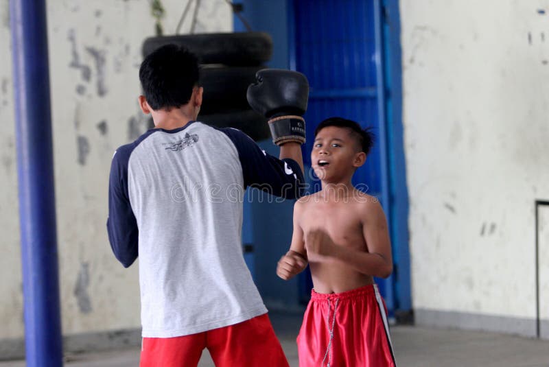 Boxing editorial stock photo. Image of children, java - 50454978