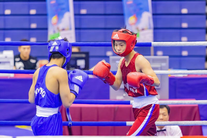 Boxing Competition of the National Games Editorial Stock Photo - Image ...