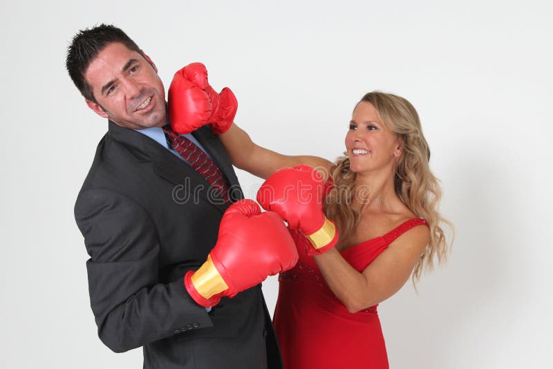 Boxing Couple stock image. Image of boxing, male, eyes - 27229267