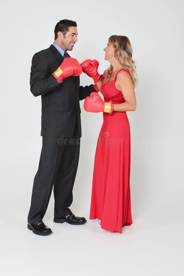 Boxing Couple stock photo. Image of person, happy, boxing - 27229576