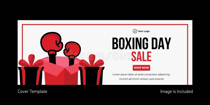 Cover Page Design of Boxing Day Sale Stock Vector - Illustration of ...