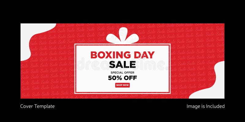 Cover Page Design of Boxing Day Sale Stock Vector - Illustration of ...