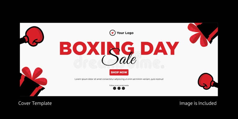 Cover Page Design of Boxing Day Sale Stock Vector - Illustration of ...