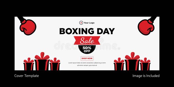 Cover Page Design of Boxing Day Sale Stock Vector - Illustration of ...