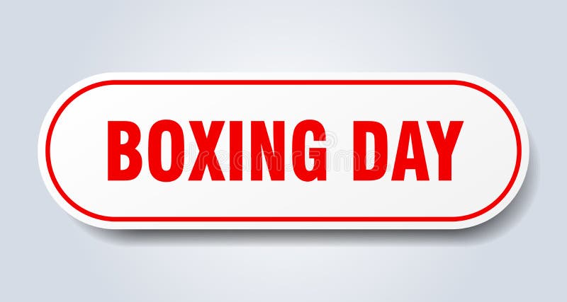 Boxing Day Sticker. Boxing Day Square Sign Stock Vector - Illustration ...