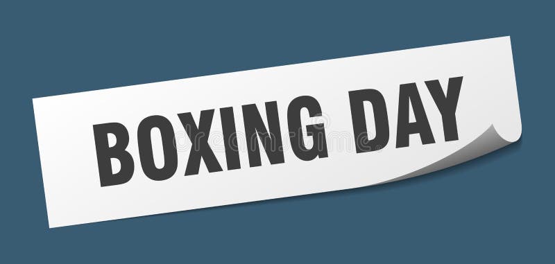 Boxing Day Sticker. Boxing Day Square Sign. Boxing Day Stock Vector ...