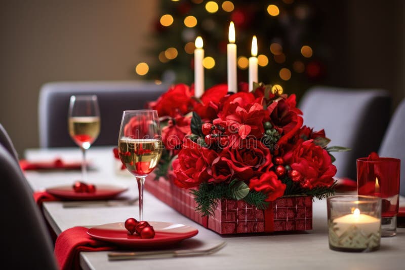 Boxing Day Themed Centrepiece on a Dining Table Stock Photo - Image of ... Boxing Day Themed Centrepiece on a Dining Table Stock Photo - Image of ...