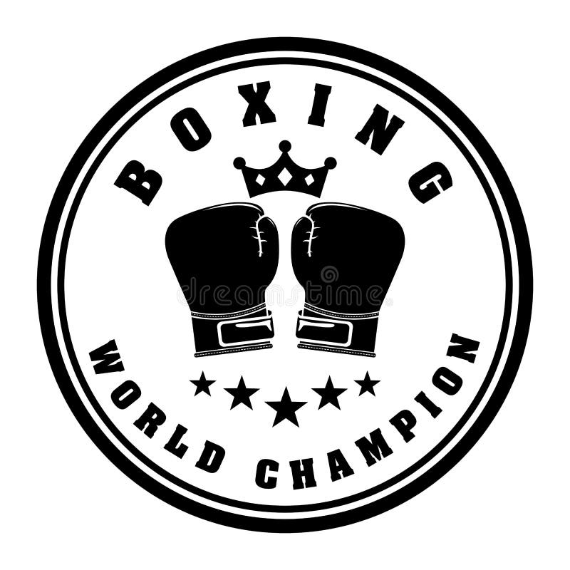 Boxing design stock vector. Illustration of winner, crown - 44960056