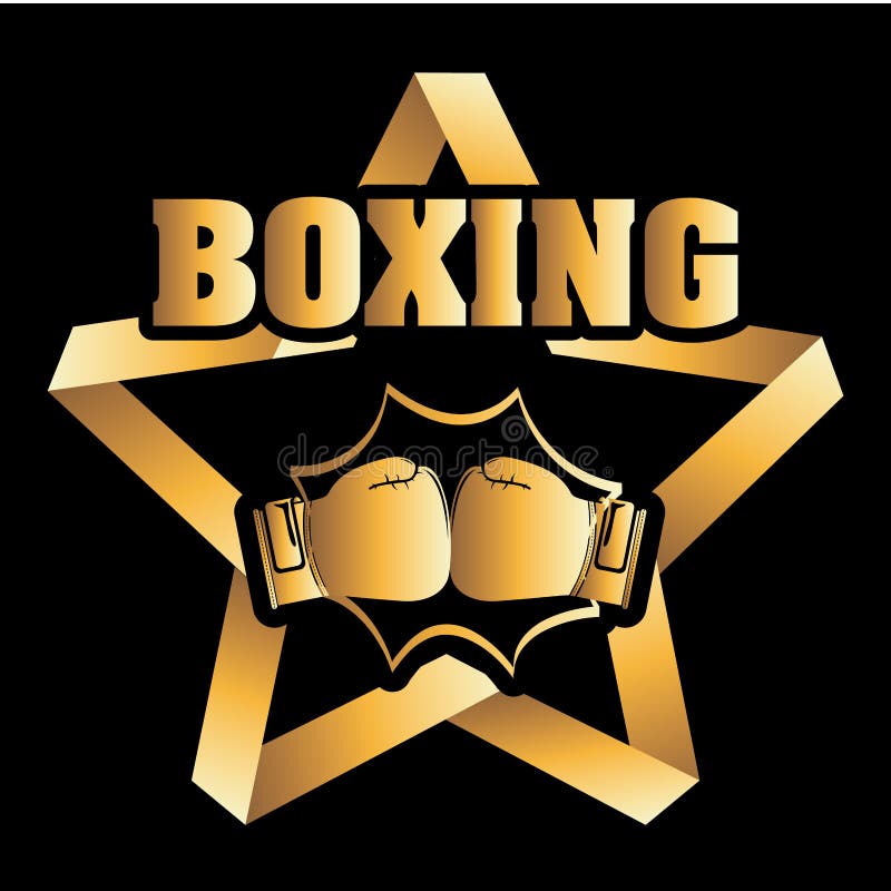Boxing design stock vector. Illustration of golden, isolated - 46516998