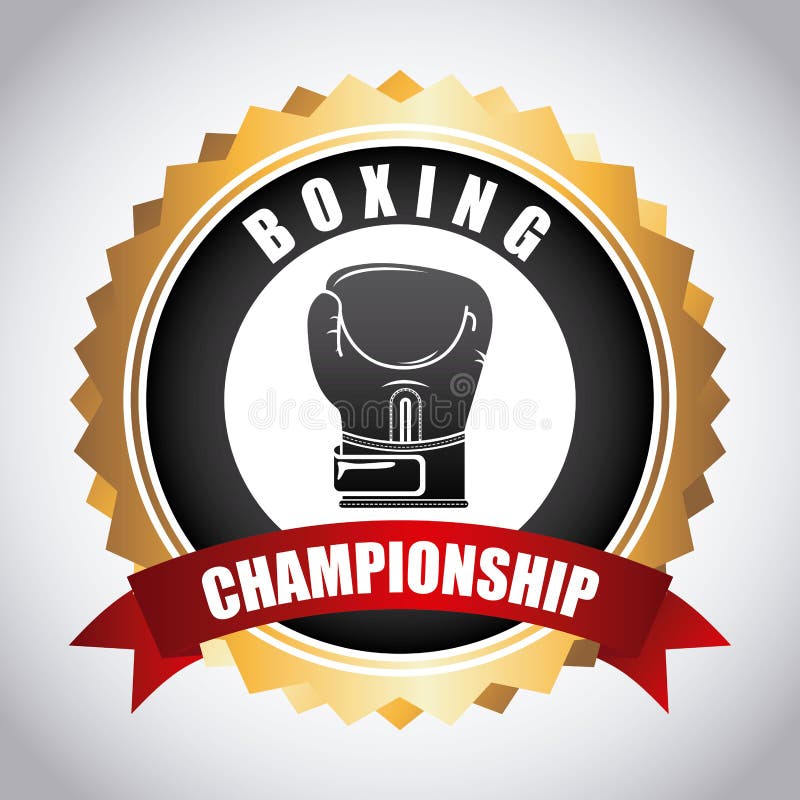 Boxing design stock vector. Illustration of golden, ribbon - 46517028