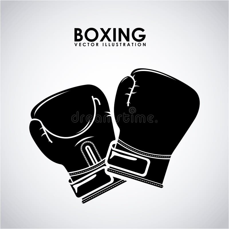 Badge, Symbol or Icon on White for Boxing Stock Illustration ...
