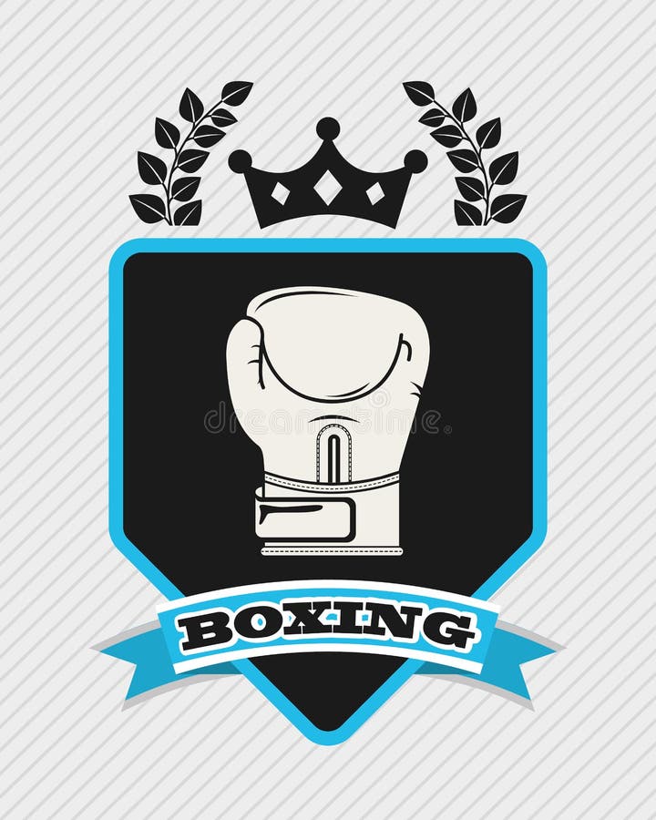 King boxing emblem stock vector. Illustration of competition - 26088291