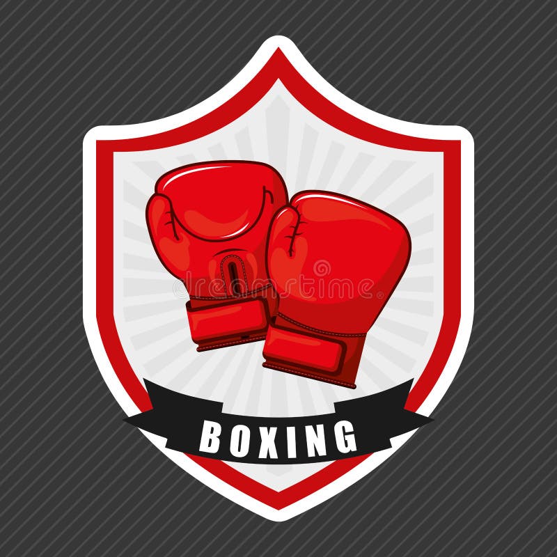 Boxing emblem stock vector. Illustration of vector, strength - 50341125