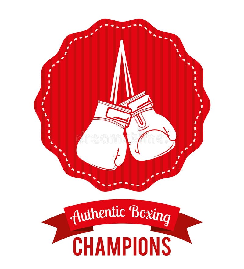 Boxing emblem stock vector. Illustration of render, equipment - 50341438