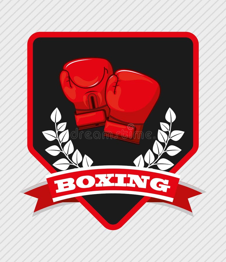 Boxing emblem stock vector. Illustration of vector, strength - 50341125