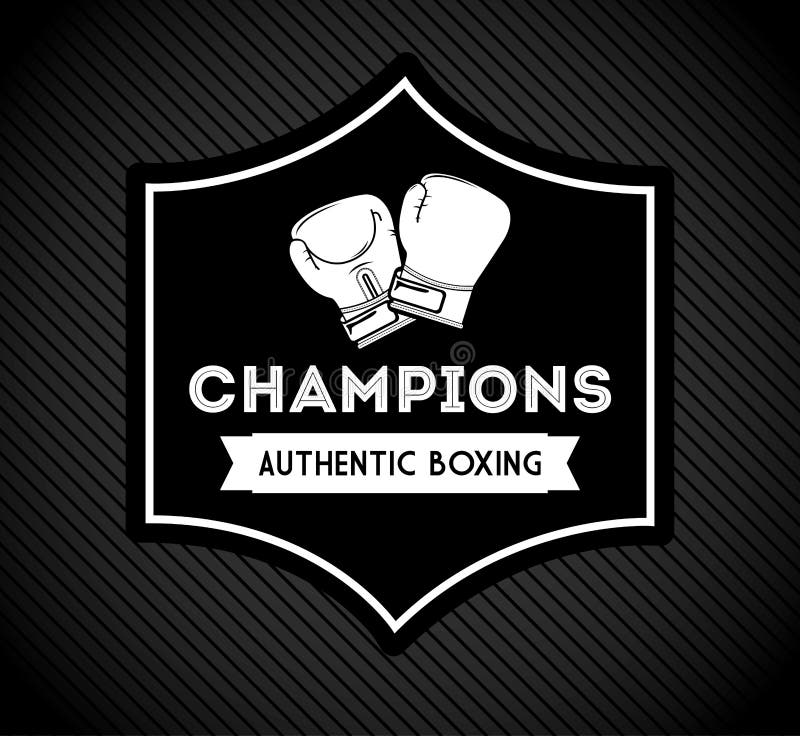 Boxing emblem stock vector. Illustration of design, boxing - 50341854