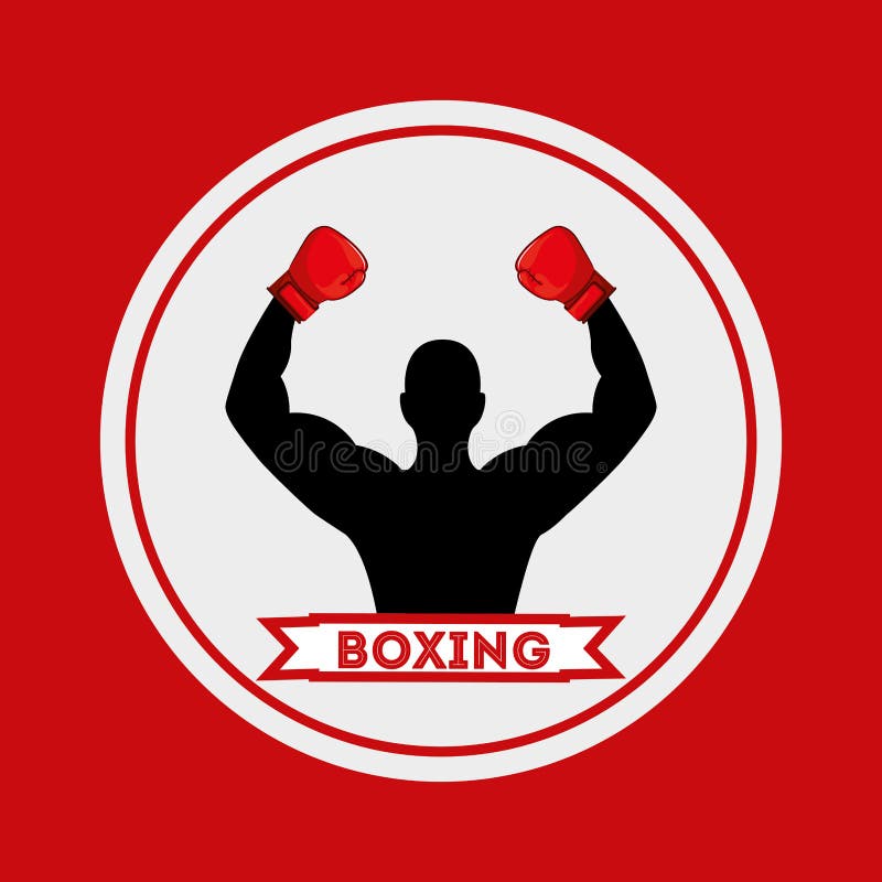 Boxing emblem stock vector. Illustration of vector, strength - 50341125