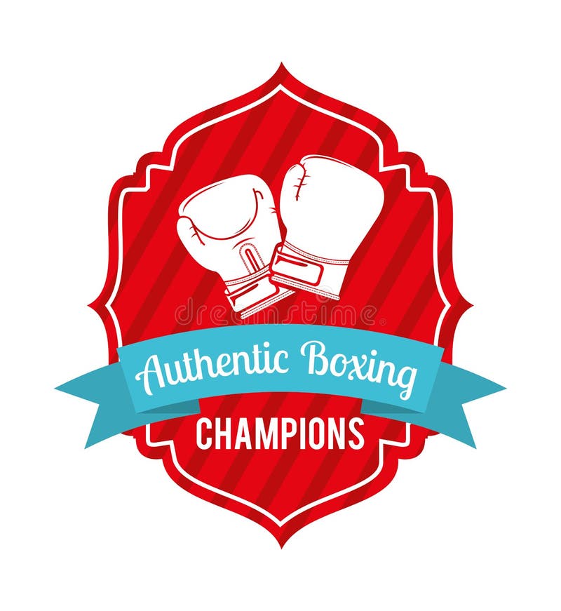 Boxing emblem stock vector. Illustration of vector, strength - 50341125