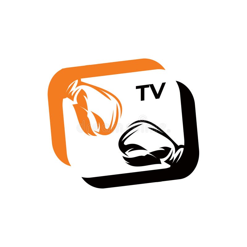 Boxing Fight Sport Tv Channel Logo Design Stock Vector - Illustration ...