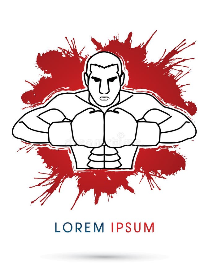 Boxing, Fighter, Ready To Fight Stock Vector - Illustration of gloves ...