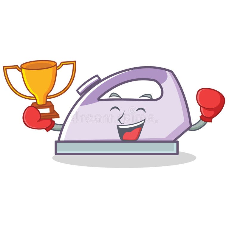 Boxing Flat Iron Character Vector Art Stock Vector - Illustration of ...