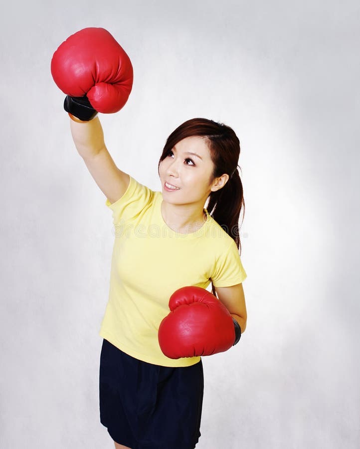 Boxing Girl stock photo. Image of boxing, beautiful, exercise - 13100304
