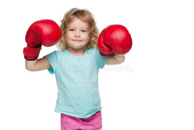 708 Little Girl Boxing Isolated Stock Photos - Free & Royalty-Free ...