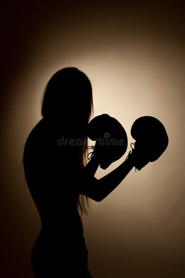 Boxing girl stock image. Image of body, attractive, fight - 35009023