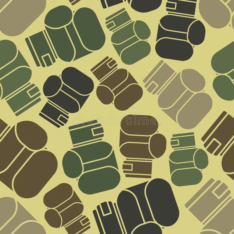 Boxing Glove Army Pattern Seamless. Boxing Accessory Military ...